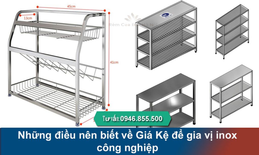 Những điều nên biết về Giá Kệ để gia vị inox công nghiệp